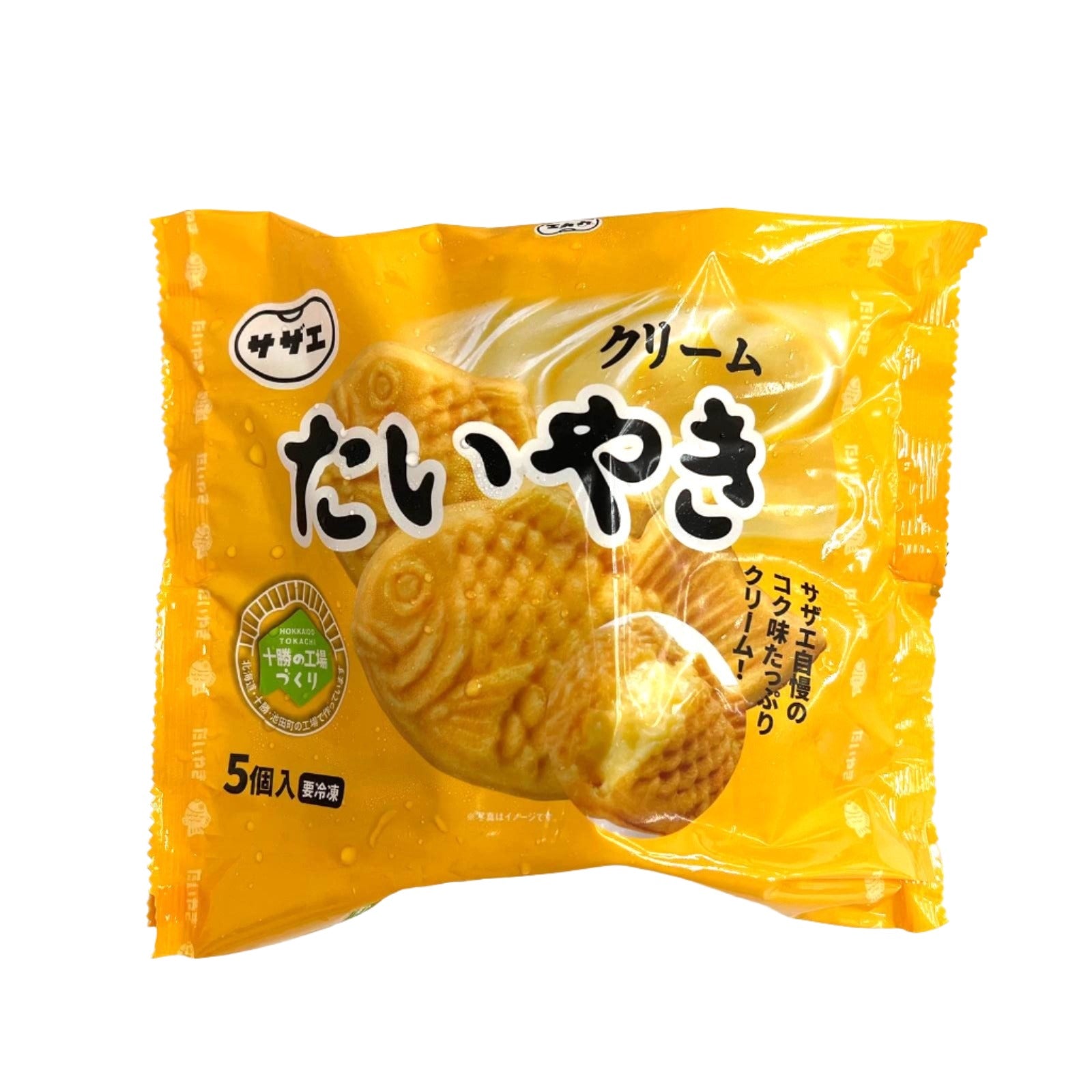"Sazae Foods" Frozen Taiyaki Japanese Pancake (Custard Cream) 5pc – Northsea Singapore
